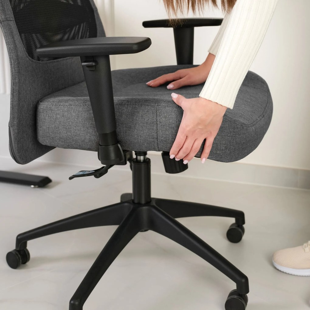 Ergonomické křeslo MOLFETA tmavě šedé