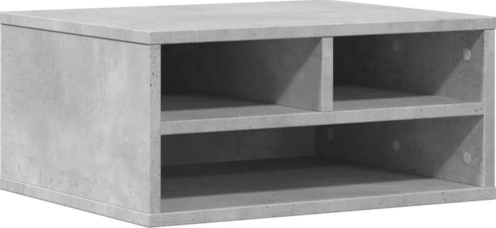 vidaXL Stojan na tiskárnu 49 x 40 x 22,5 cm kompozitní dřevo [840595] Barva: šedá sonoma