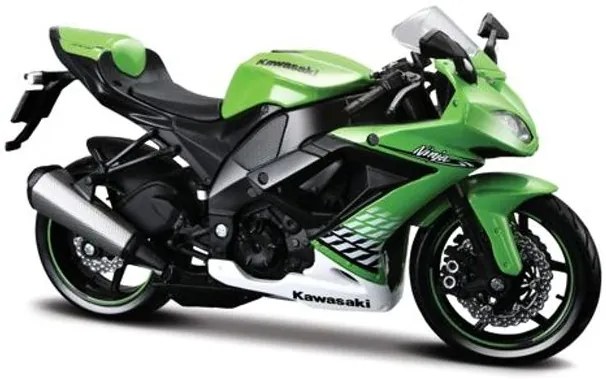 Motorka Kawasaki Ninja ZX-10R (2010) Green, Maisto 1:12