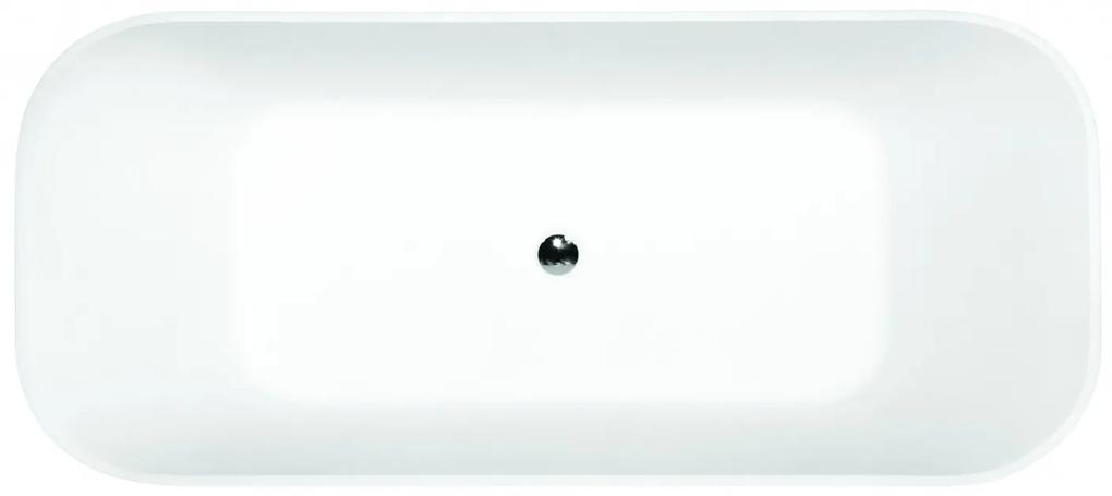 BESCO Volně stojící vana ASSOS S-LINE bílá Rozměr vany - 160 × 70 cm - VANASSL16W