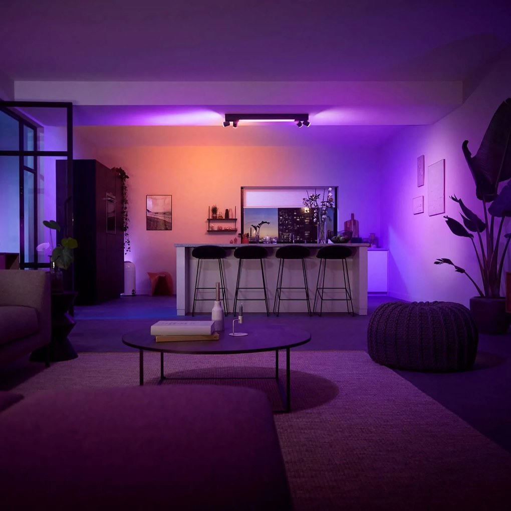 Philips Hue Centris stropní spot 4 žárovky černá