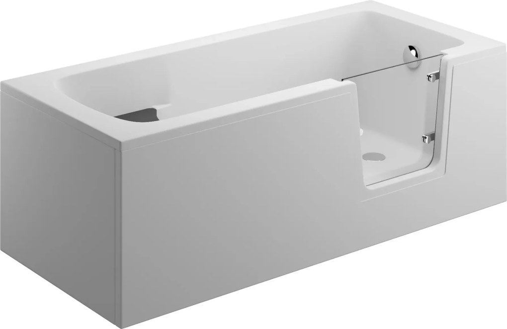A-interiéry Polimat AVO vana pro seniory 150 x 75 cm s dvířky vč. sifonu bílá POL_AVO00483 Koupelny Bernold