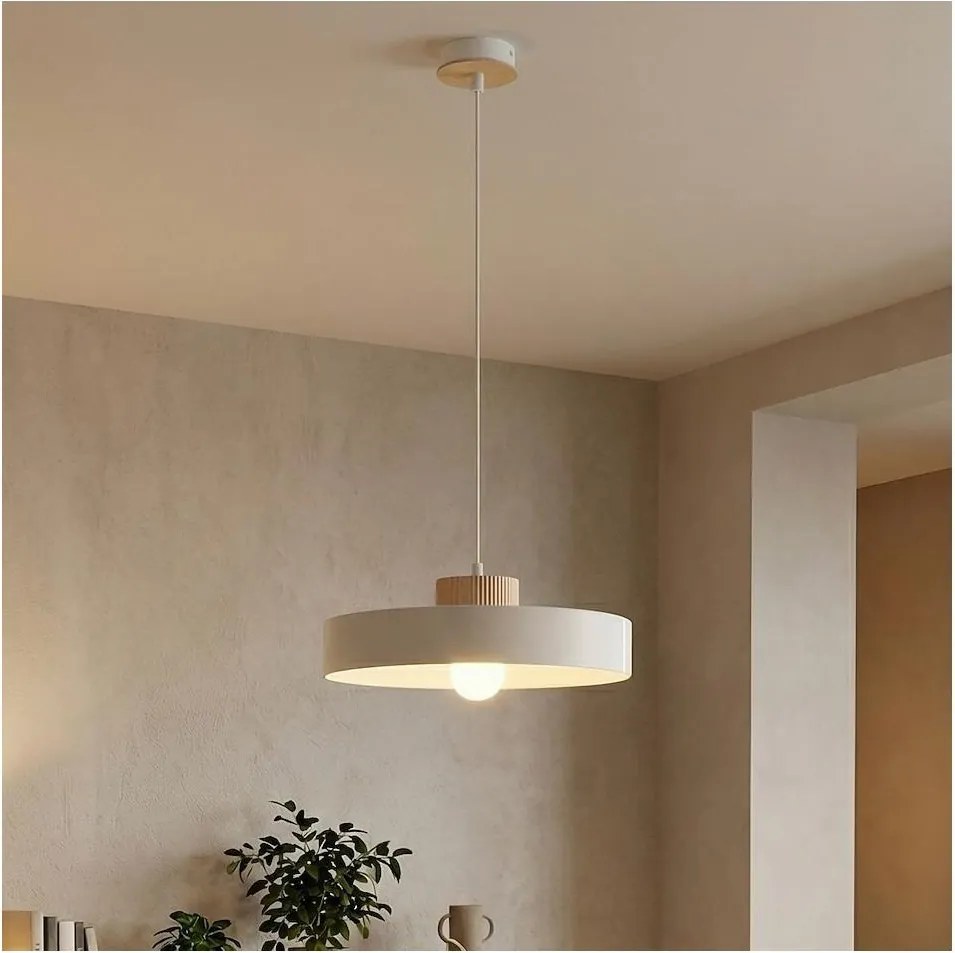 Lustr na lanku KIVI 1xE27/15W/230V bílá