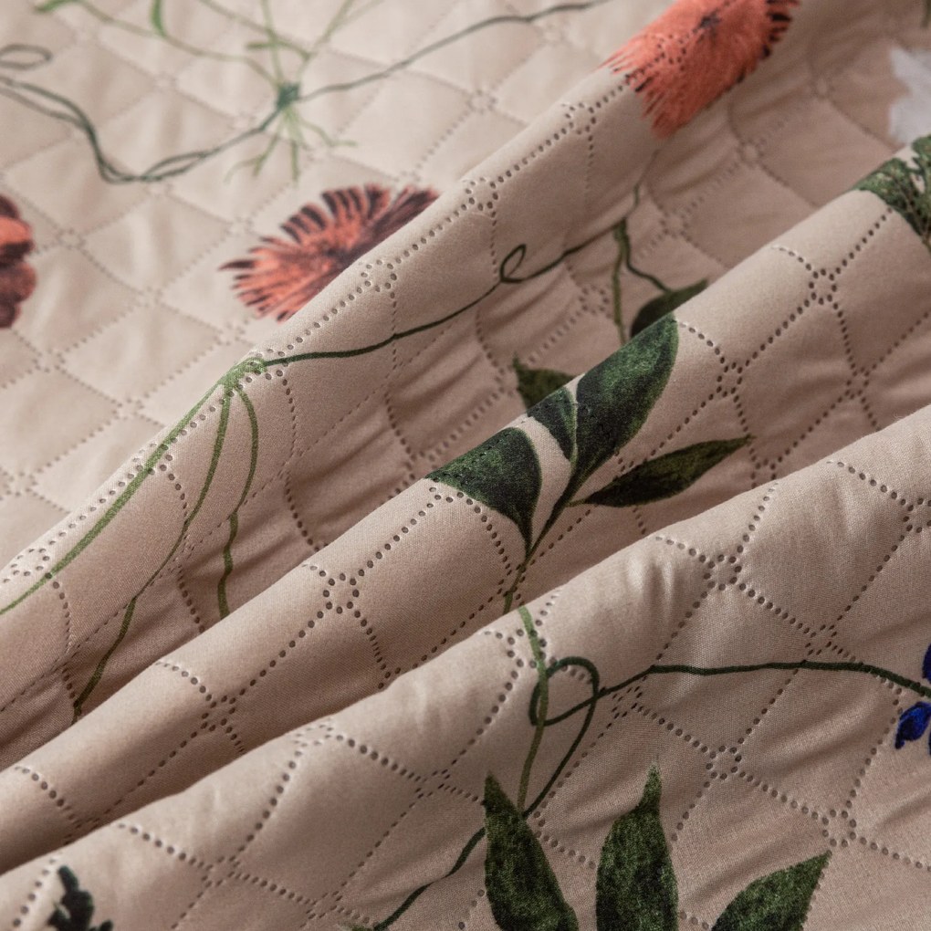 Přehoz na postel HERBAR béžový Rozměr: 170 x 210 cm