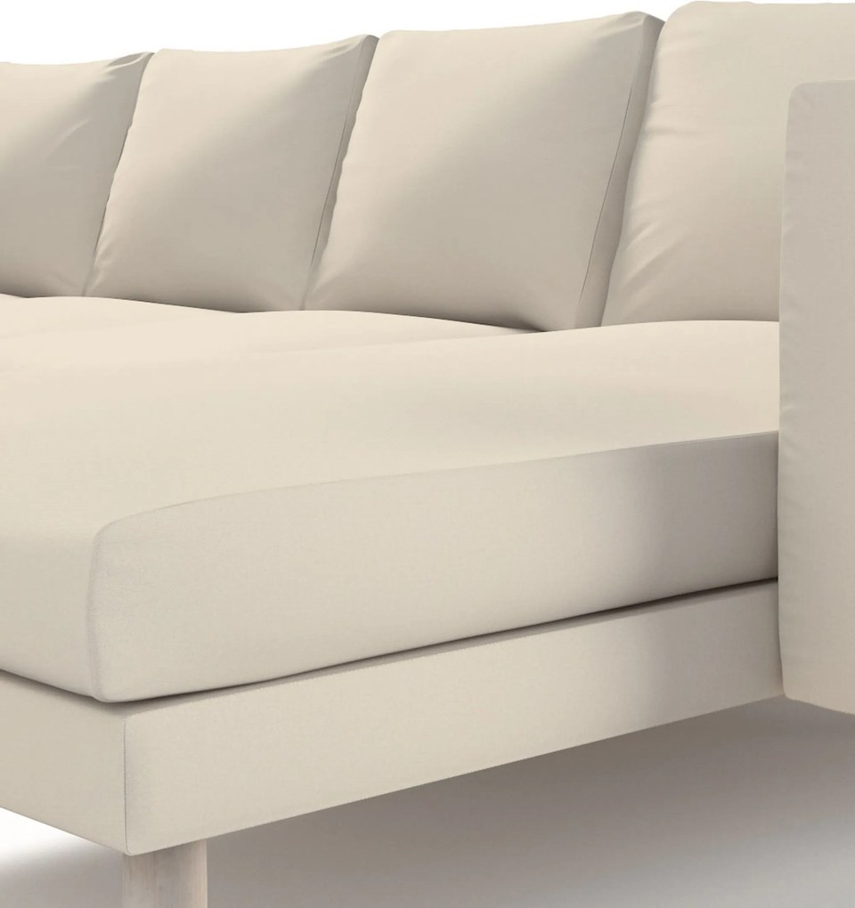 Potah na pohovku IKEA Norsborg 4-místná se šezlongem barva béžová látka pletený vzor