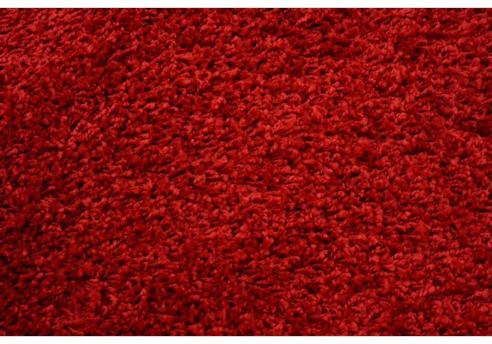 +Kusový koberec Shaggy Tokyo červený 70x300cm