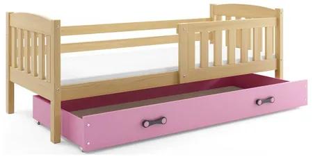 Dětská postel KUBUS s úložným prostorem 80x190 cm - borovice Ružové