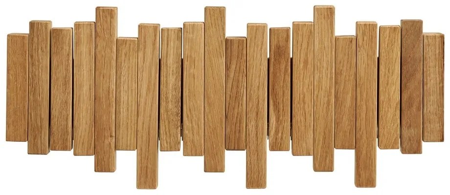 Nástěnný věšák z dubového dřeva v přírodní barvě 3 cm Caltra – House Nordic
