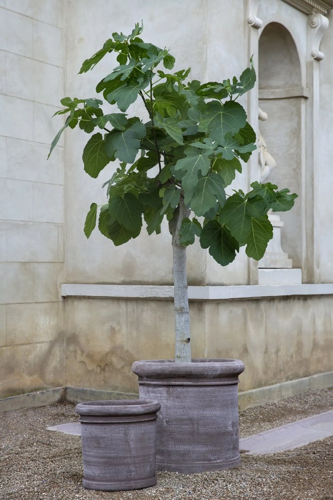 Zahradní květináč Cilindro 40 cm šedý