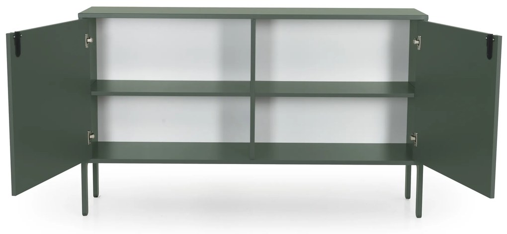 TENZO Dřevěná komoda UNO 148cm zelená 9008554031