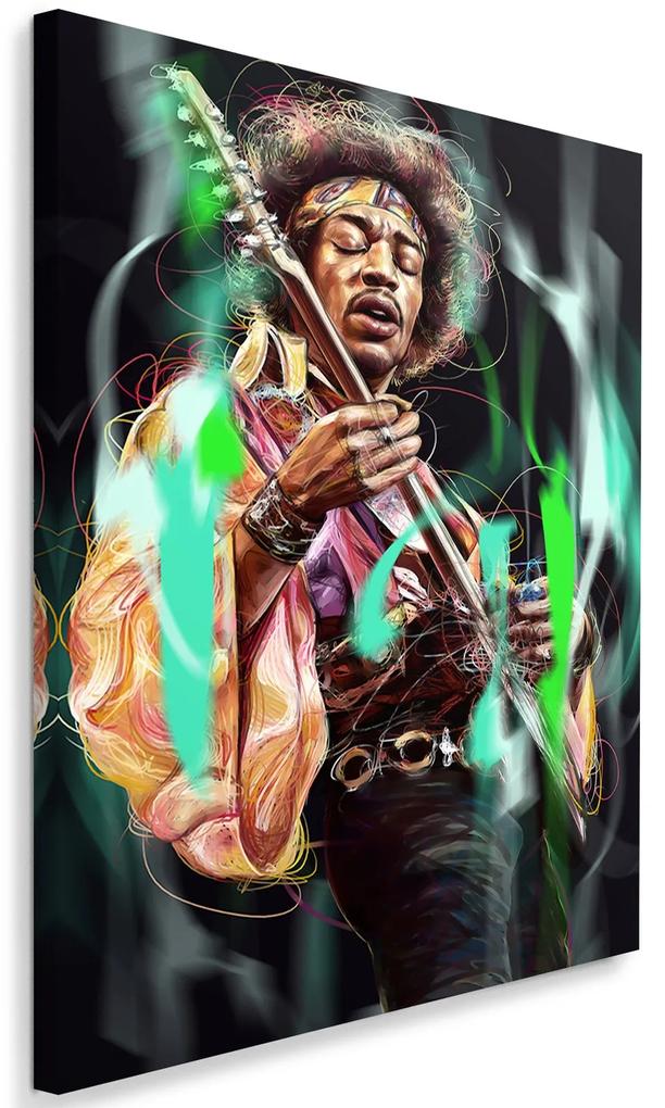 Gario Obraz na plátně Portrét Jimiho Hendrixe - Dmitry Belov Rozměry: 40 x 60 cm