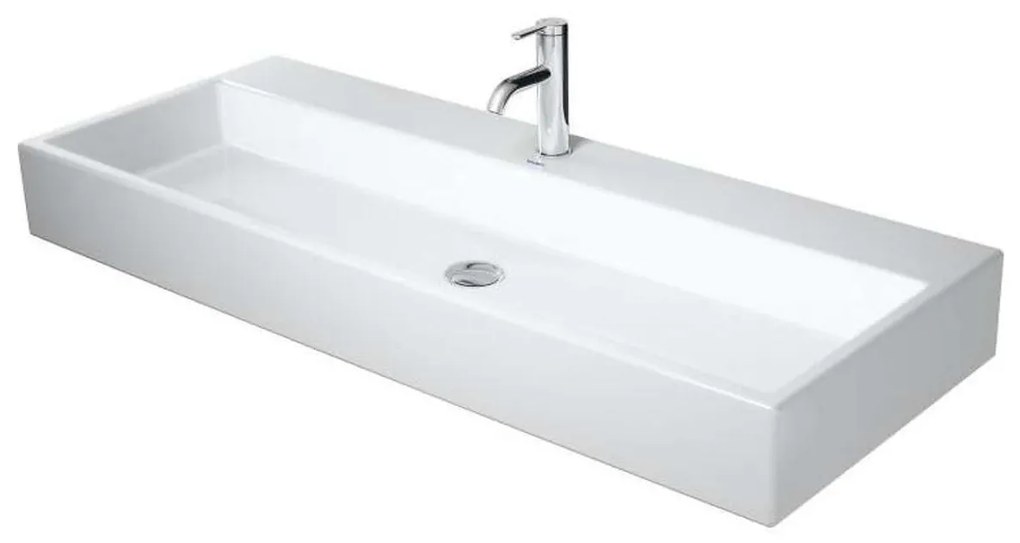 Duravit Vero Air - Umyvadlo 120x47 cm, bez přepadu, otvor pro baterii, bílá 2350120041
