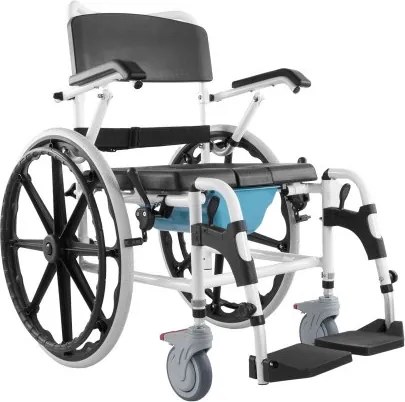 Sprchový invalidní vozík 44,5 cm koupelnový z Al slitiny pro tělesně postižené