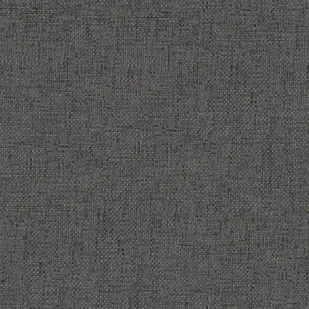 Relaxační křeslo se stoličkou tmavě šedé textil 3097769