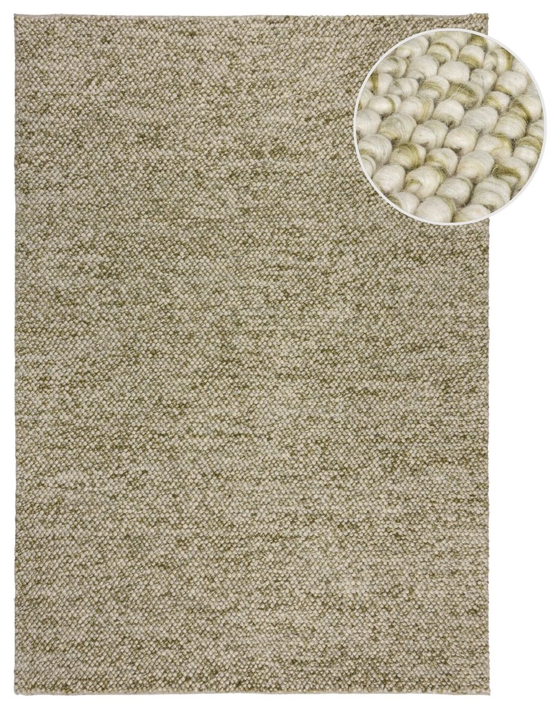 Flair Rugs, Ručně tkaný kusový koberec Minerals Green, 160x230, zelená, chodba / předsíň
