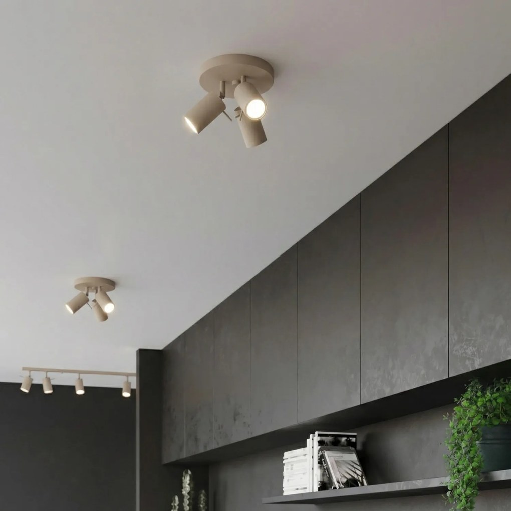 Sollux Lighting Stropní svítidlo RING 3P šedobéžové