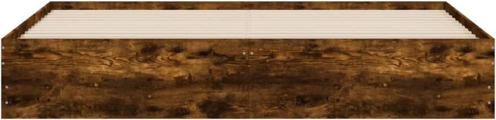 Rám postele se zásuvkami kouřový dub 160 x 200 cm kompozit 3207263