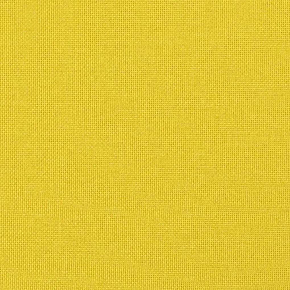 Lavice světle žlutá 100 x 64 x 80 cm textil