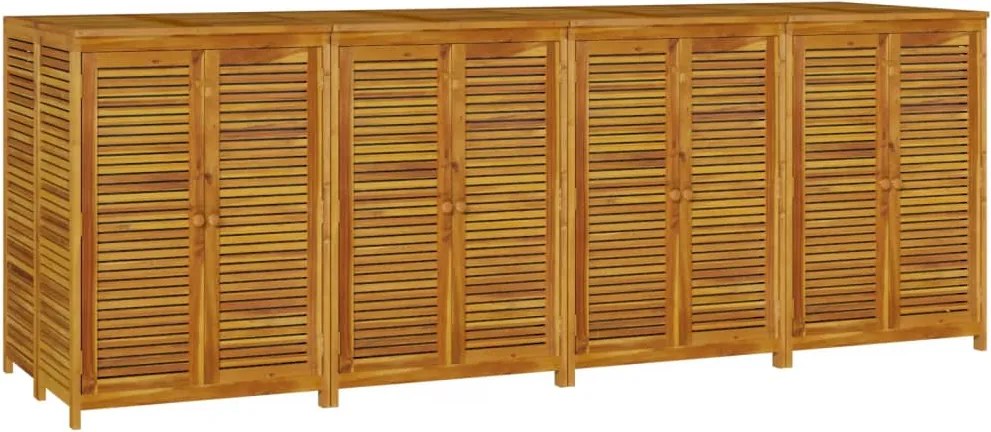 Zahradní úložný box 280 x 87 x 104 cm masivní akáciové dřevo 3155244