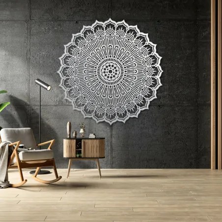 Luxusní dřevěná mandala na zeď, Luxusní dekorace do obývacího pokoje | SENTOP PR0506
