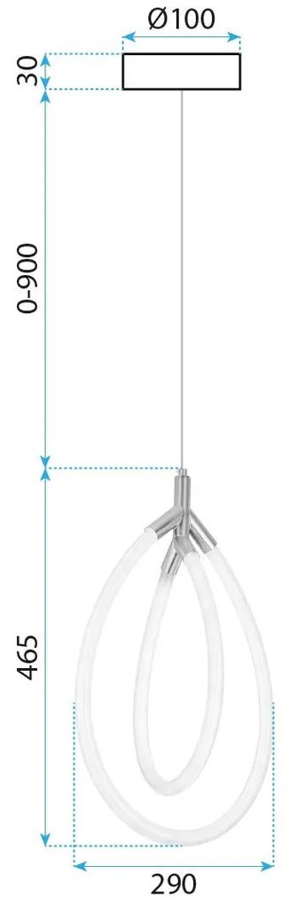 Toolight Designové LED osvětlení G017-CP Gold
