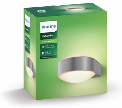 Philips 17336/47/PN - Venkovní nástěnné svítidlo MYGARDEN CHIPMUNK E27/42W IP44