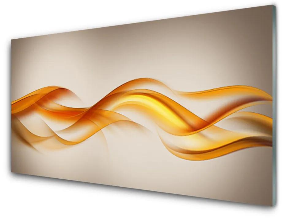 Plexisklo-obraz Abstrakce Vlny Art Umění 125x50 cm