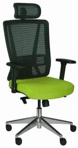 Kancelářská židle Vella, zelená s hlavovou opěrkou VELLA AMF B11