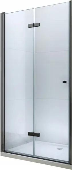 MEXEN LIMA sprchové dveře zalamovací 70x190 cm 6mm, černá-čiré 856-070-000-70-00 - MEXEN