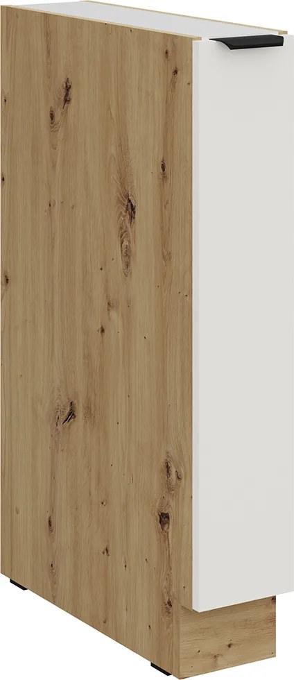 ARIA az | dolní skříňka 15 D CARGO s výsuvnou drátěnou policí | 15 cm | artisan/bílá