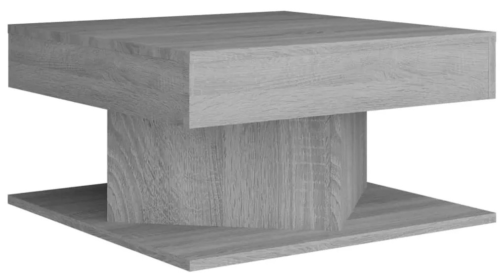 Konferenční stolek šedý sonoma 57 x 57 x 30 cm kompozitní dřevo - Default Title