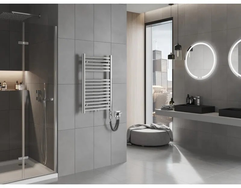 Mexen Hades, elektrické topné těleso 800 x 500 mm, 300 W, chromová, W104-0800-500-2300-01