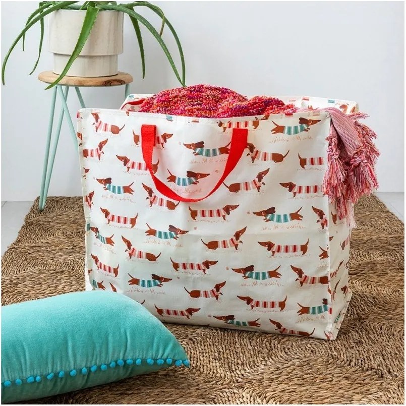 Úložný box na oblečení z recyklovaného plastu 28x58x48 cm Sausage Dog – Rex London