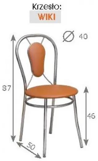 Jídelní židle Wiki Metpol 87 x 50 x 46 cm Barva: černá