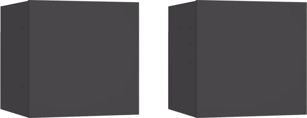 vidaXL Noční stolky 2 ks 30,5 x 30 x 30 cm kompozitní dřevo [3079728] Barva: Bílá