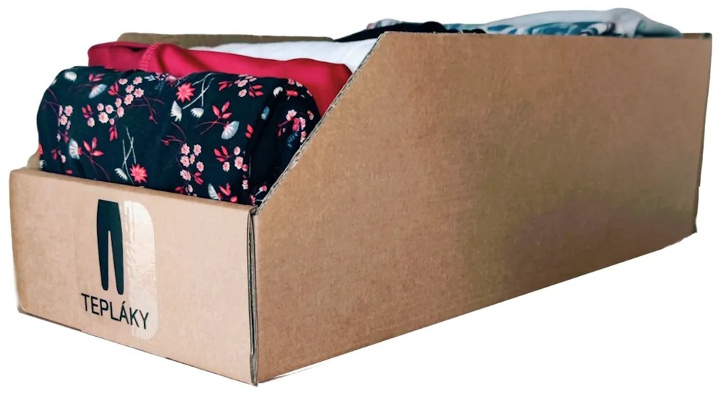 KARTON PAK Úložné boxy na oblečení, organizéry do skříně EKO KARTON 20x54cm