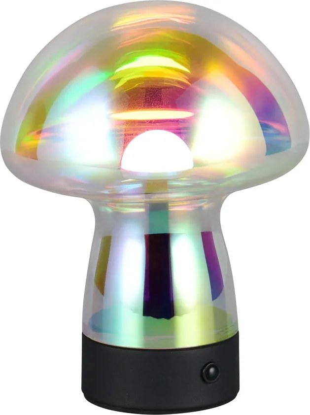 LED stolní lampa se skleněným stínidlem (výška 18 cm) Dooley – Reality