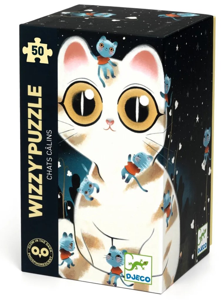 Efektní puzzle - přítulná kočka - 50 ks