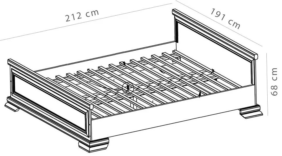 KORA a | postel dvoulůžko KLS2 | 180x200 | andersen