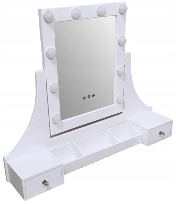 Toaletní stolek se zrcadlem se zabudovanými led světýlky