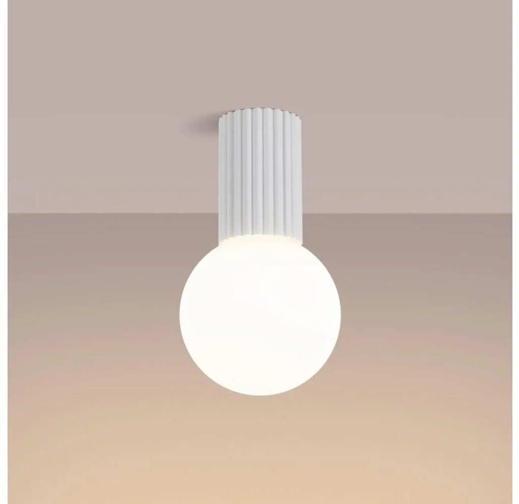 Sollux SL.1708 - Koupelnové stropní svítidlo HALO 1xG9/8W/230V IP44 bílá