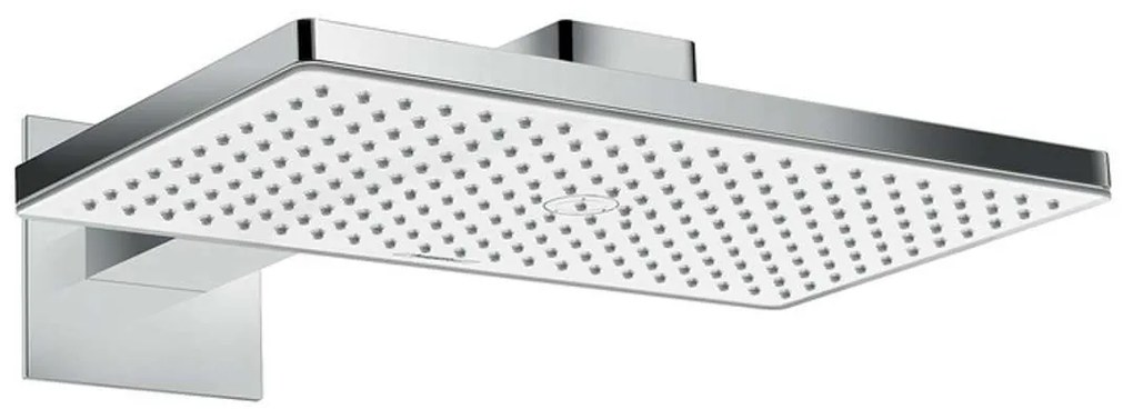 Hansgrohe Rainmaker Select - Hlavová sprcha 460, 1 proud, rameno 46 cm, EcoSmart 9 l/min, bílá/chrom 24013400