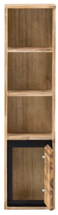 furniture-nabytek.cz - Masivní závěsná polička Jolano z akáciového dřeva, lakovaná, přírodní barva – 25×15×100 cm