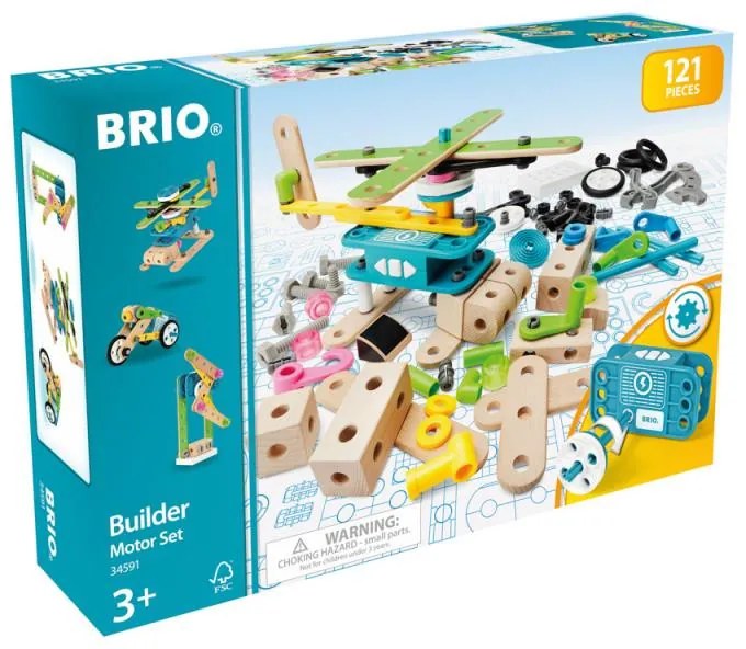 Brio Builder - stavebnice sada s motorem - 120 ks