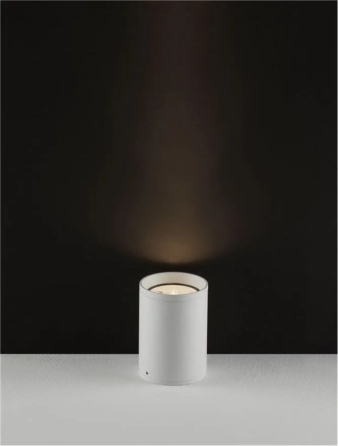 NV 9136179 Venkovní stropní svítidlo DARA bílý hliník skleněný difuzor LED 9W 3000K 100-240V 120st. IP54 - NOVA LUCE