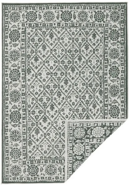 NORTHRUGS - Hanse Home koberce Kusový koberec Twin-Wendeteppiche 103115 grün creme – na ven i na doma - 160x230 cm