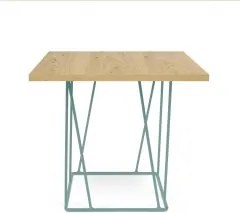 Tone Hone Konferenční stolek  Boko 50 x 40 cm (Dub (dýha) se zelenou ocelí)