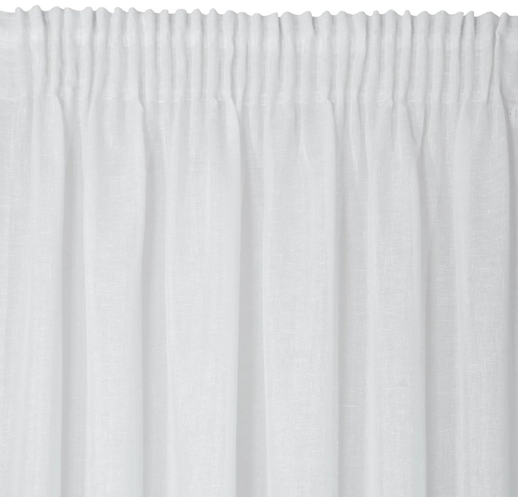 ZÁCLONA NA PÁSCE VIOLA 400X145 CM BÍLÁ