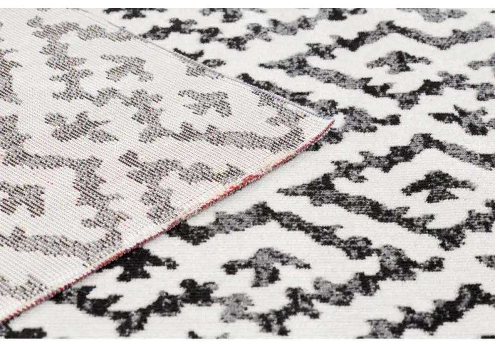 Kusový koberec Fabio černo krémový 200x290cm