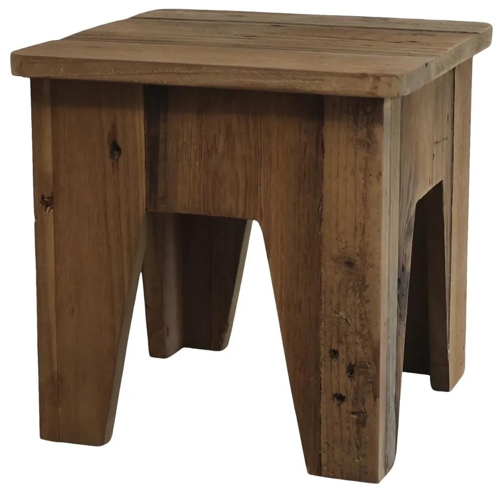 Chic Antique Dřevěná stolička Firwood Nature, hnědá barva, dřevo